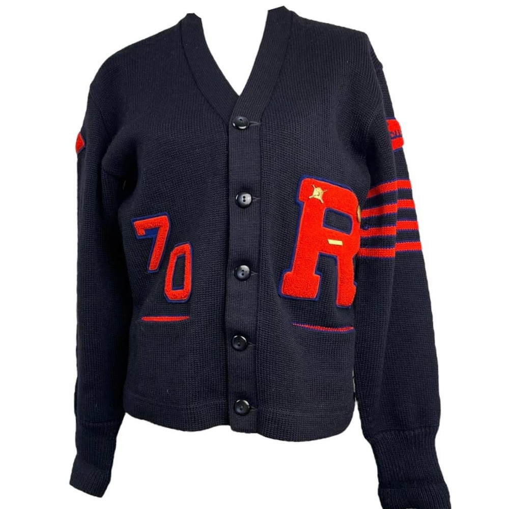 Vintage Varsity Letterman Wool Spudders Cardigan Swea… - Gem